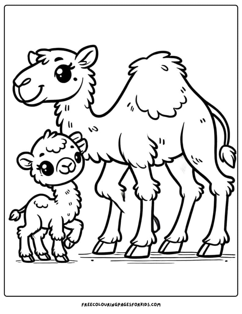15 Camel Coloring Pages