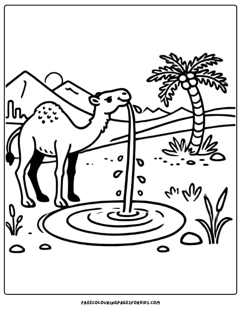 15 Camel Coloring Pages