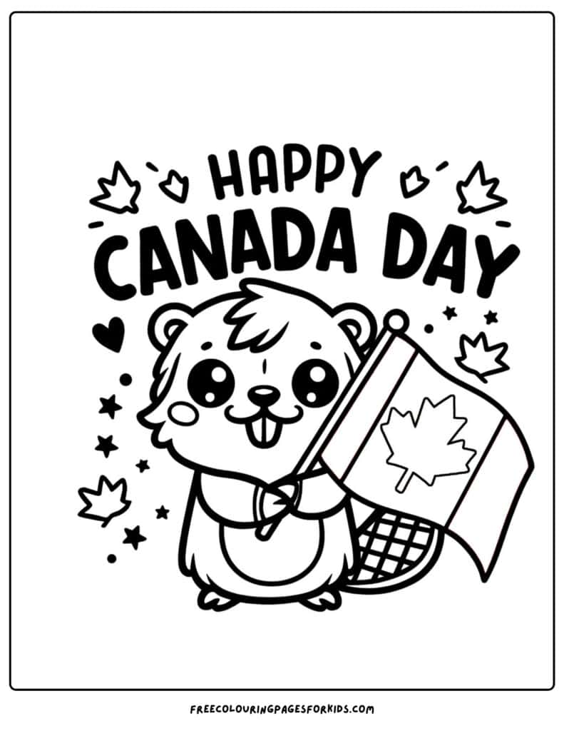 34 Canada Day Colouring Pages