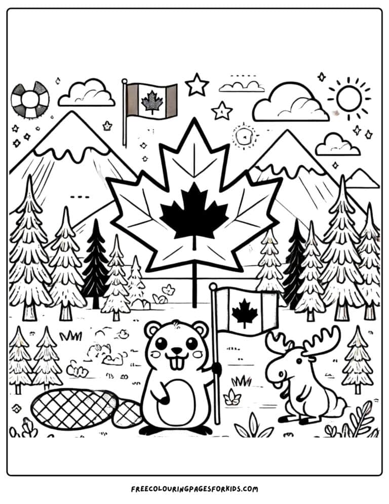 14 Canada Day Colouring Pages - Coloring For Kids