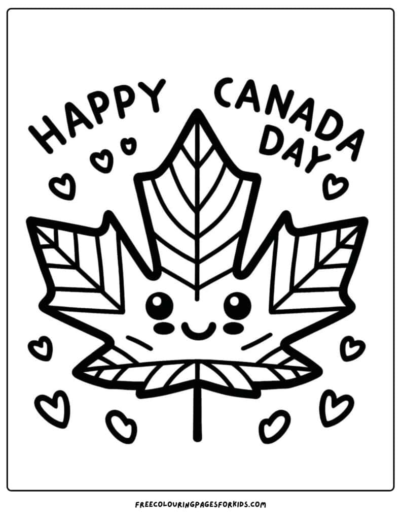 34 Canada Day Colouring Pages