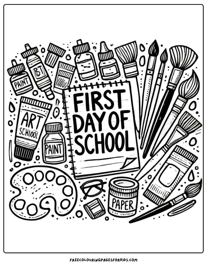 15 First Day of School Coloring Pages - Coloring Pages For Kids