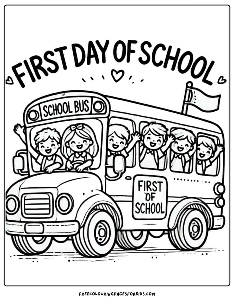 15 First Day of School Coloring Pages - Coloring Pages For Kids