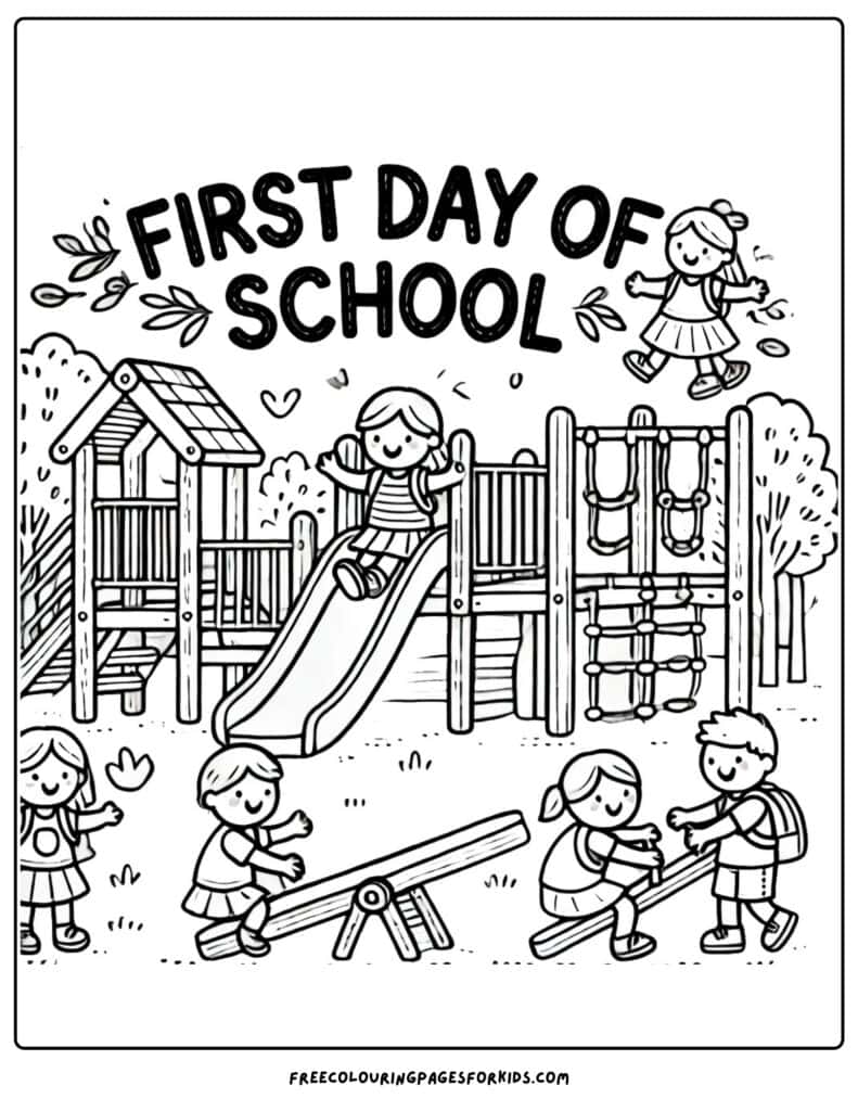 15 First Day of School Coloring Pages - Coloring Pages For Kids