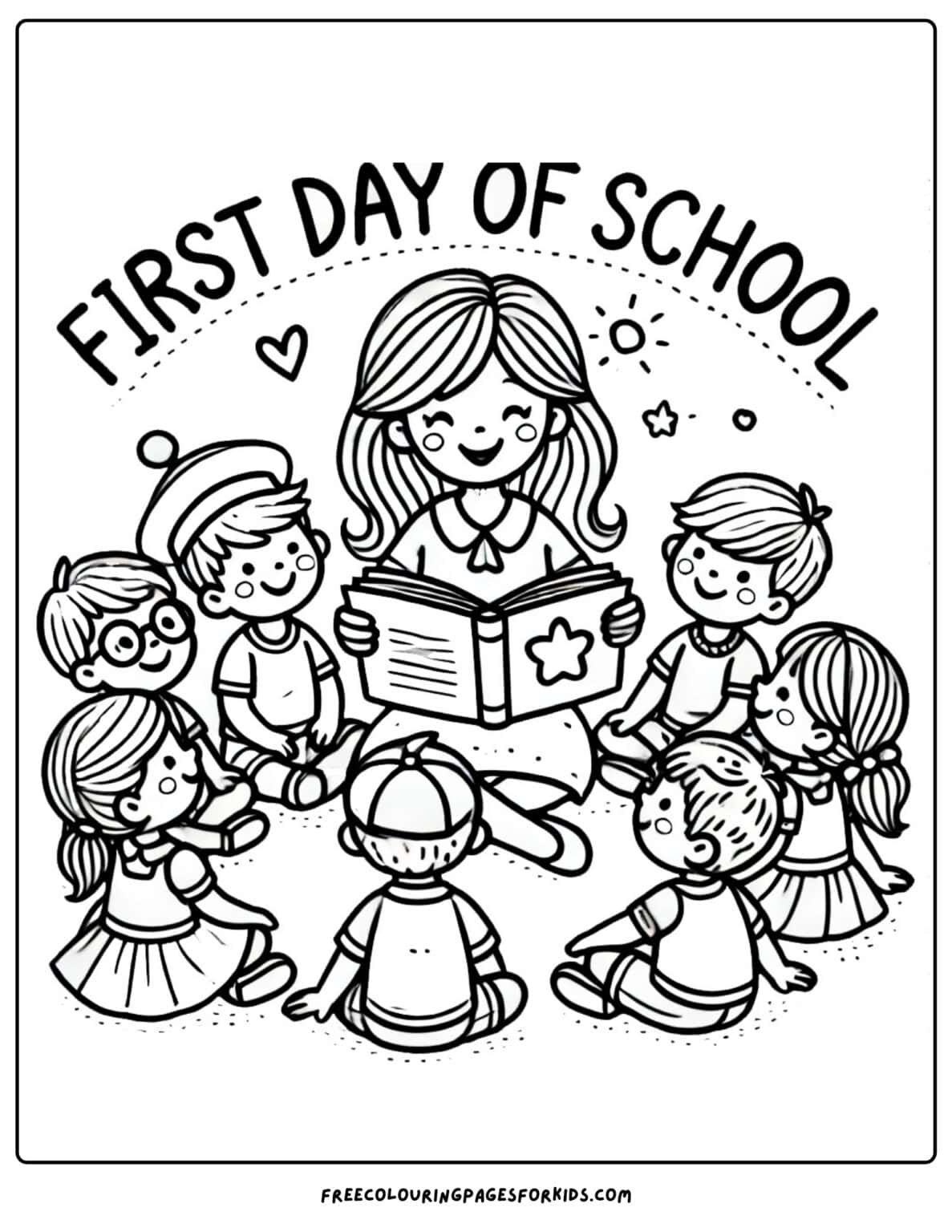 15 First Day of School Coloring Pages - Coloring Pages For Kids