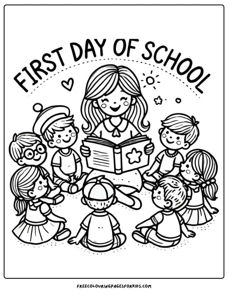 15 First Day of School Coloring Pages - Coloring Pages For Kids