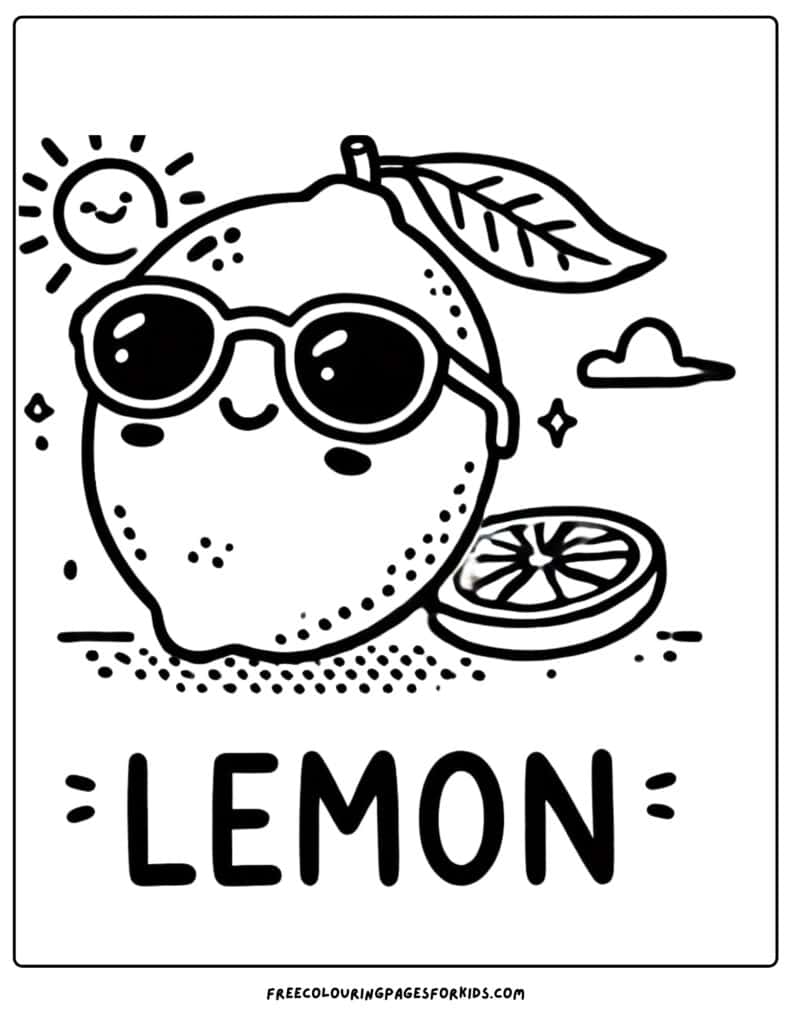 23 Fruit Coloring Pages