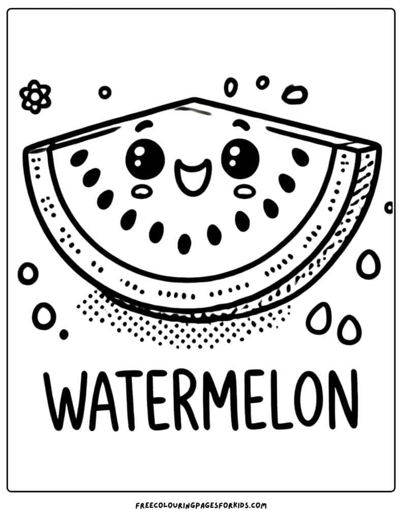 23 Fruit Coloring Pages