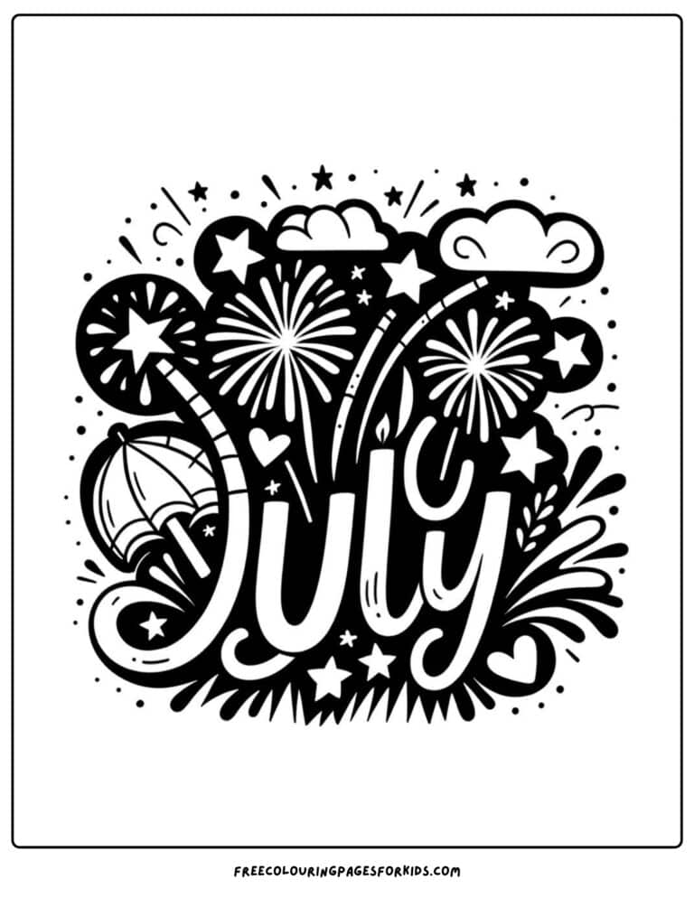 49 July Coloring Pages For Kids
