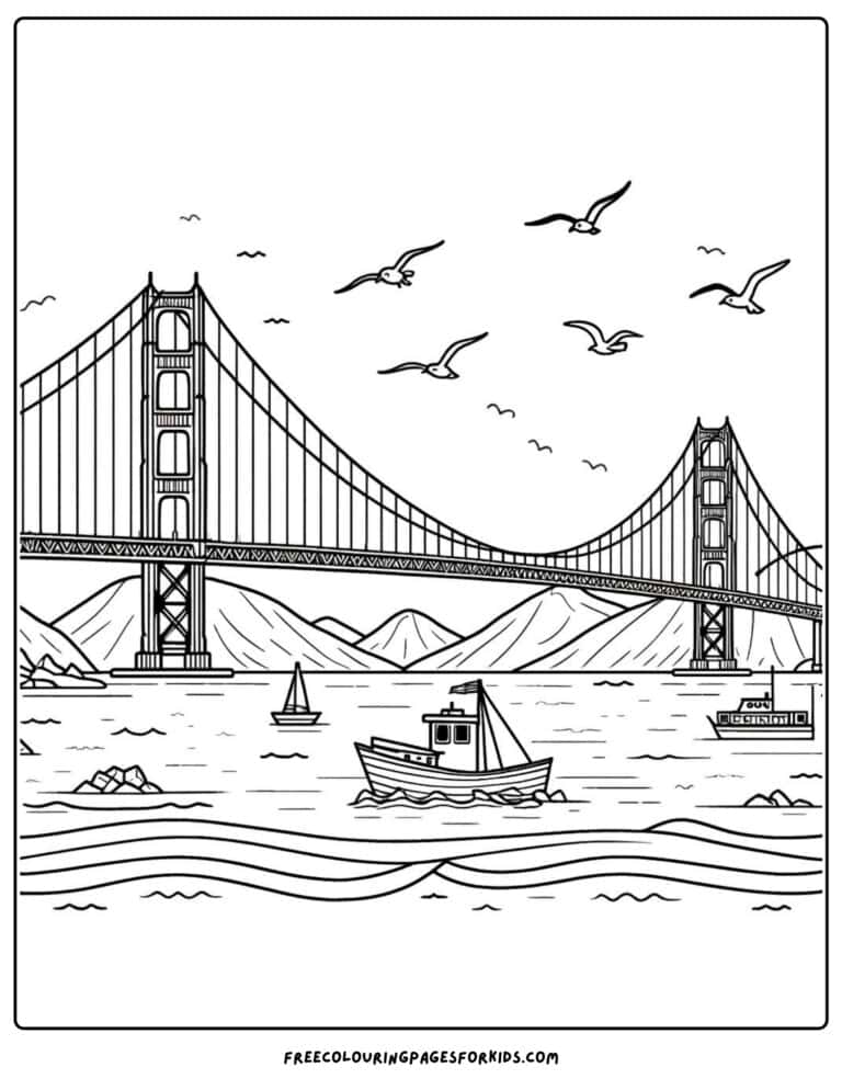 20 Landmark Coloring Pages