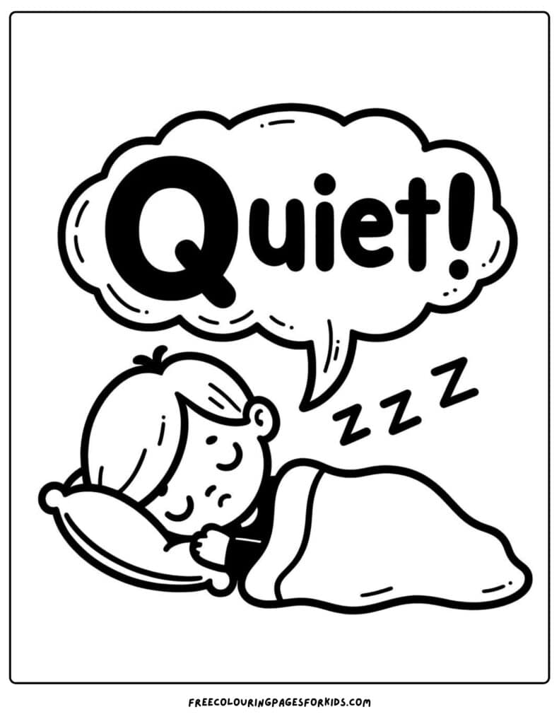 12 Letter Q Coloring Pages