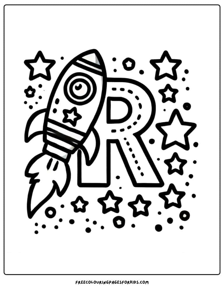 15 Letter R Coloring Pages