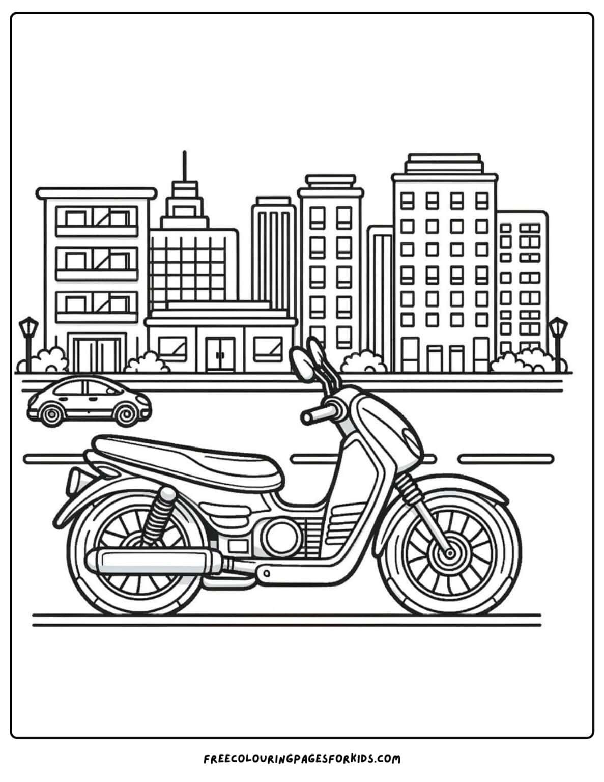 25 Motorbike Coloring Pages