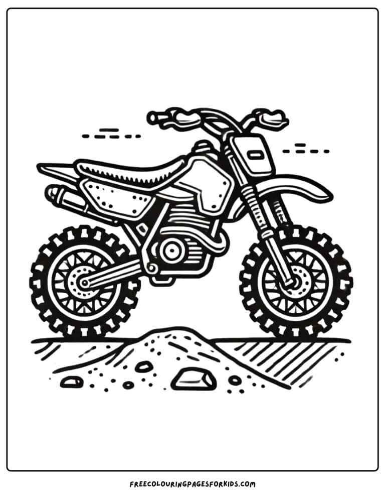25 Motorbike Coloring Pages