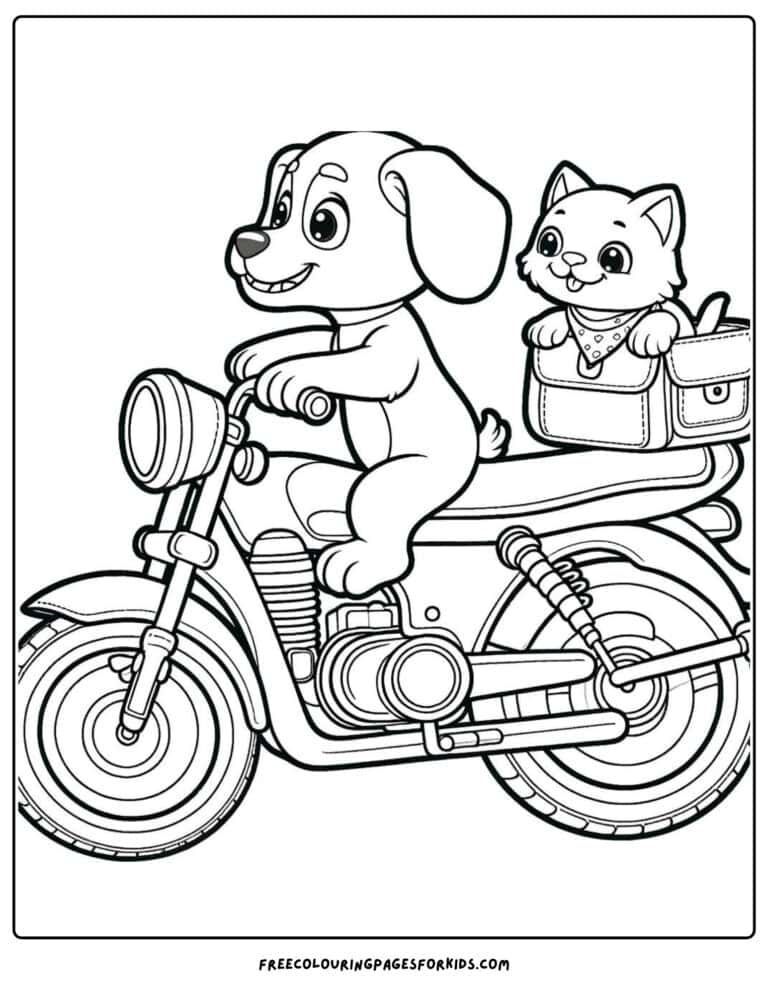 25 Motorbike Coloring Pages