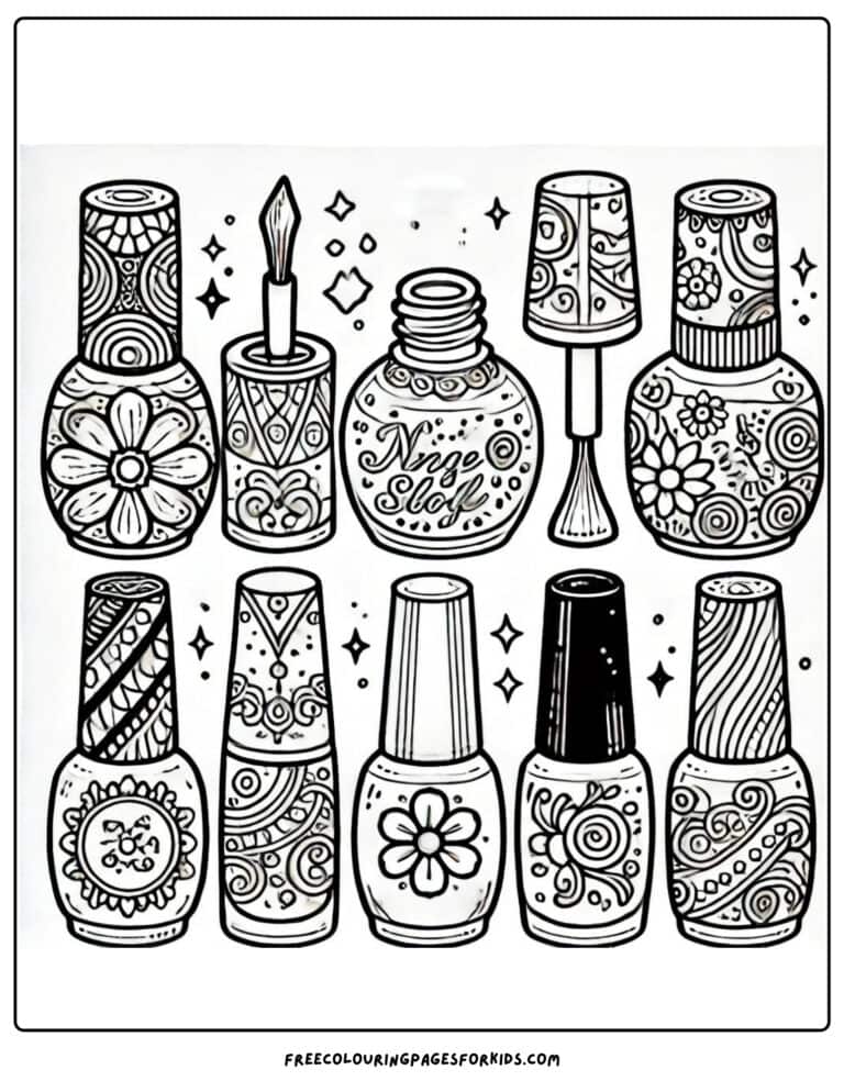 20 Nails Coloring Pages - Coloring Pages For Kids