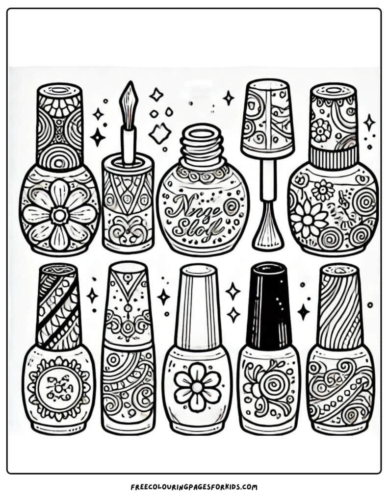 20 Nails Coloring Pages - Coloring Pages For Kids