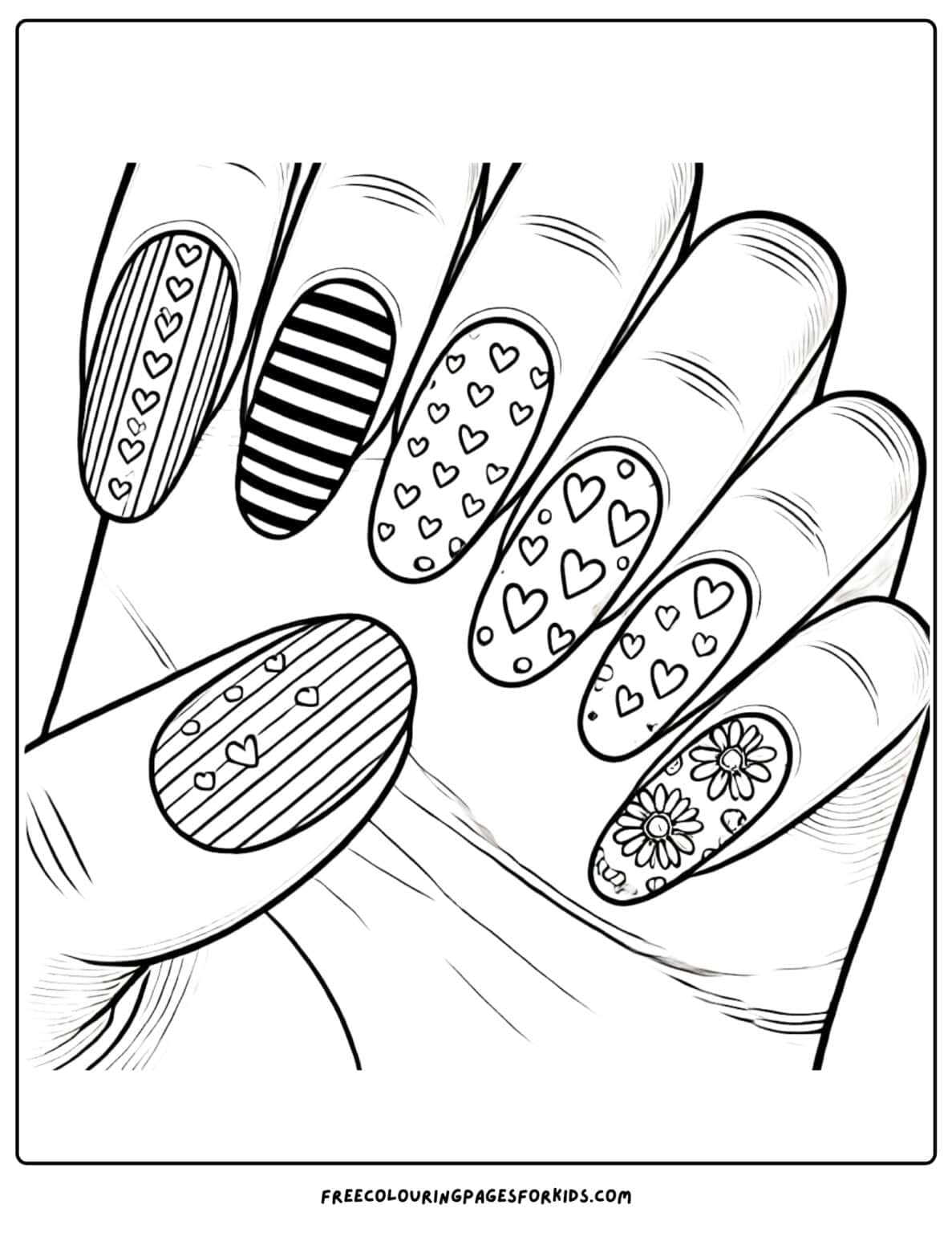 20 Nails Coloring Pages - Coloring Pages For Kids