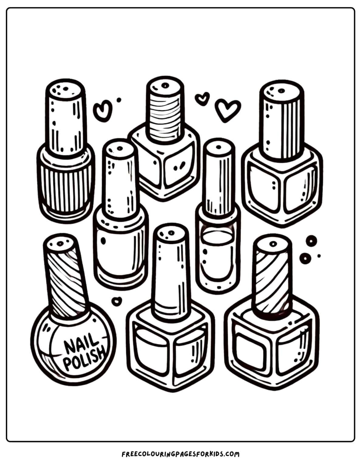 20 Nails Coloring Pages - Coloring Pages For Kids