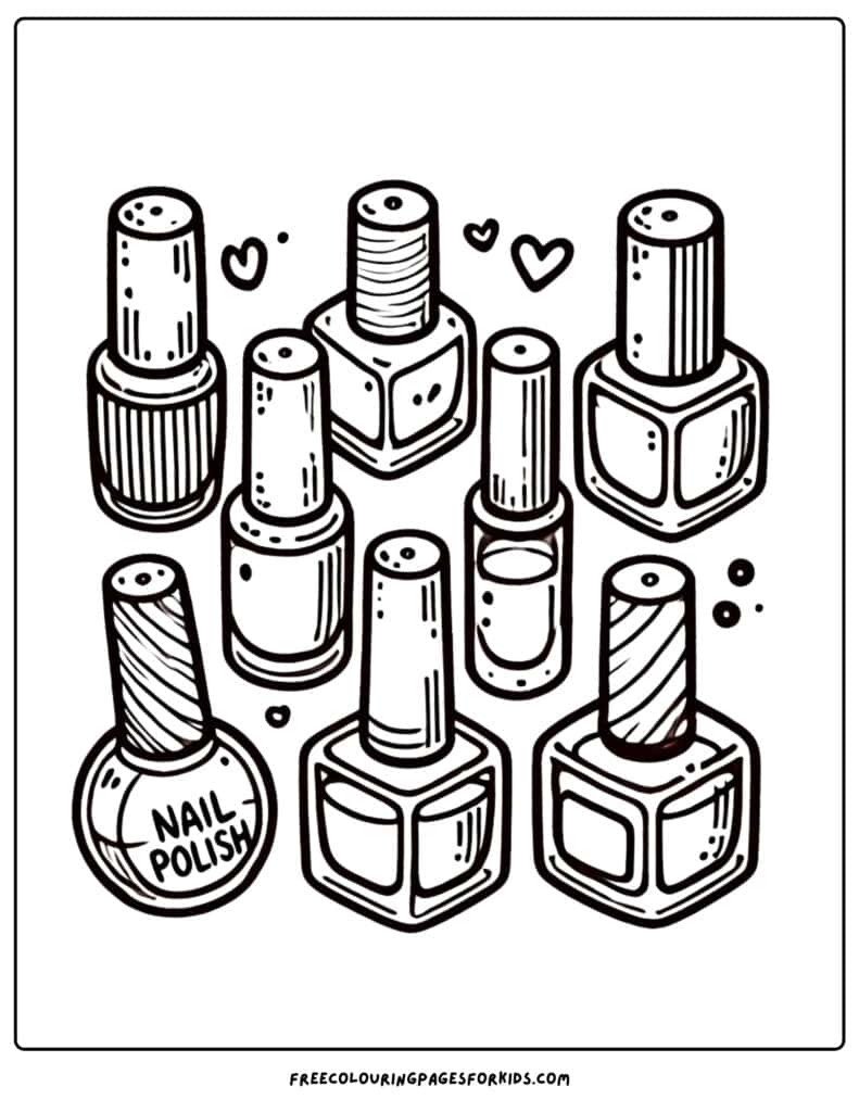 20 Nails Coloring Pages - Coloring Pages For Kids