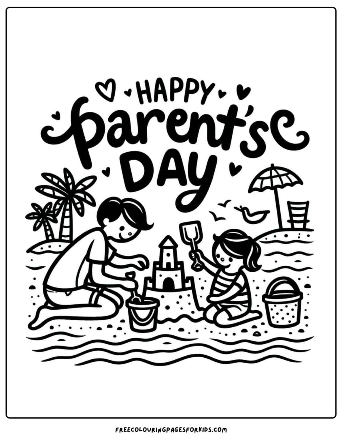 14 Parents Day Coloring Pages