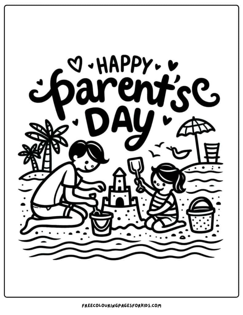 14 Parents Day Coloring Pages