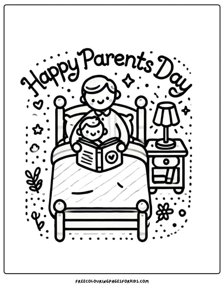 14 Parents Day Coloring Pages