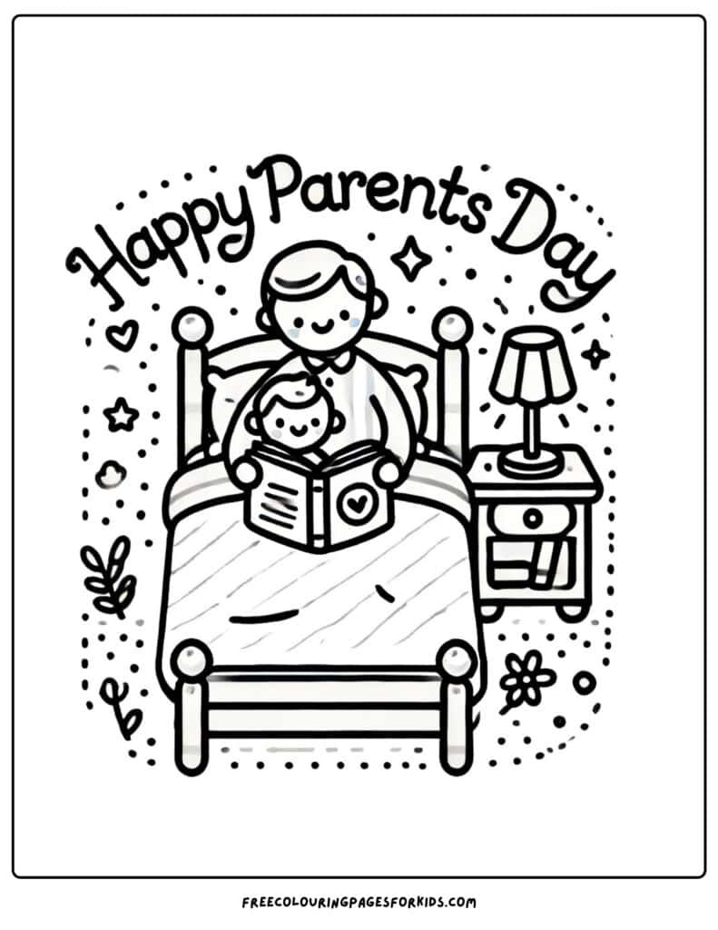 14 Parents Day Coloring Pages