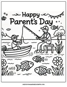 14 Parents Day Coloring Pages
