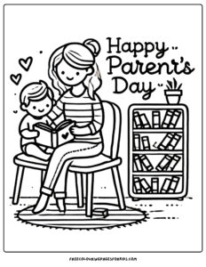 14 Parents Day Coloring Pages