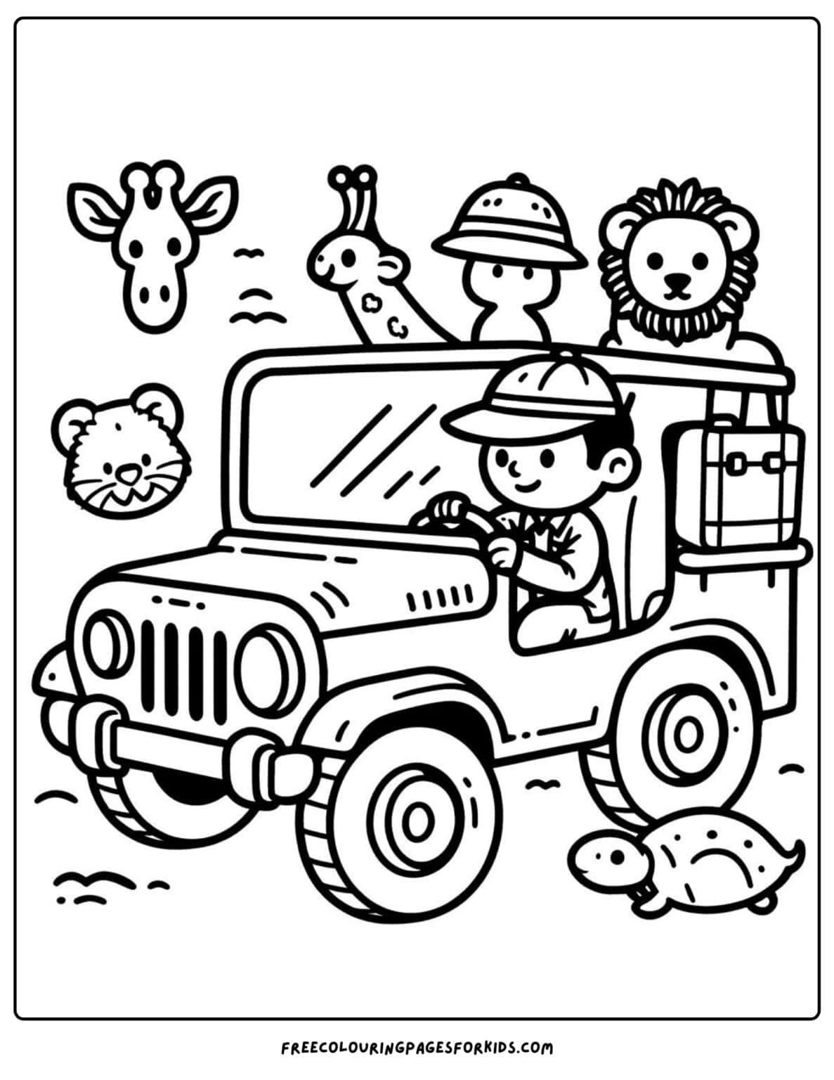 18 Safari Animal Coloring Pages - Coloring For Kids