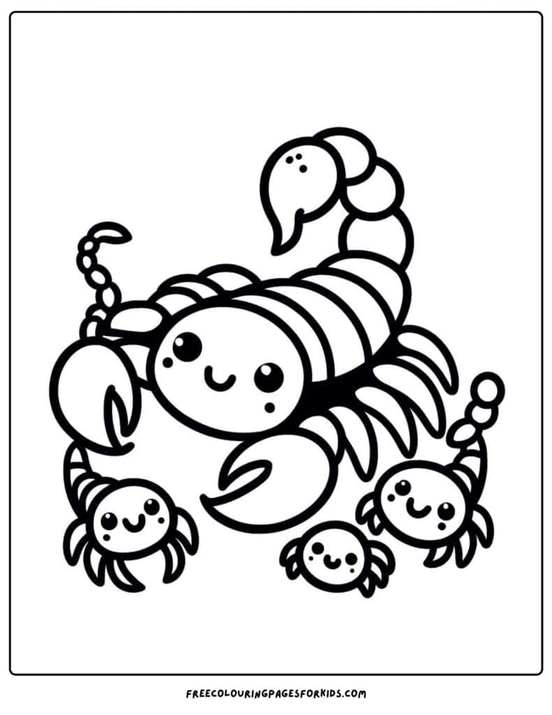 13 Scorpion Coloring Pages