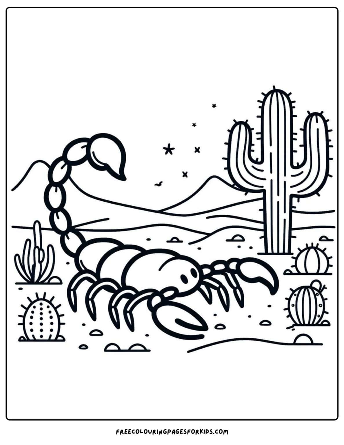 13 Scorpion Coloring Pages