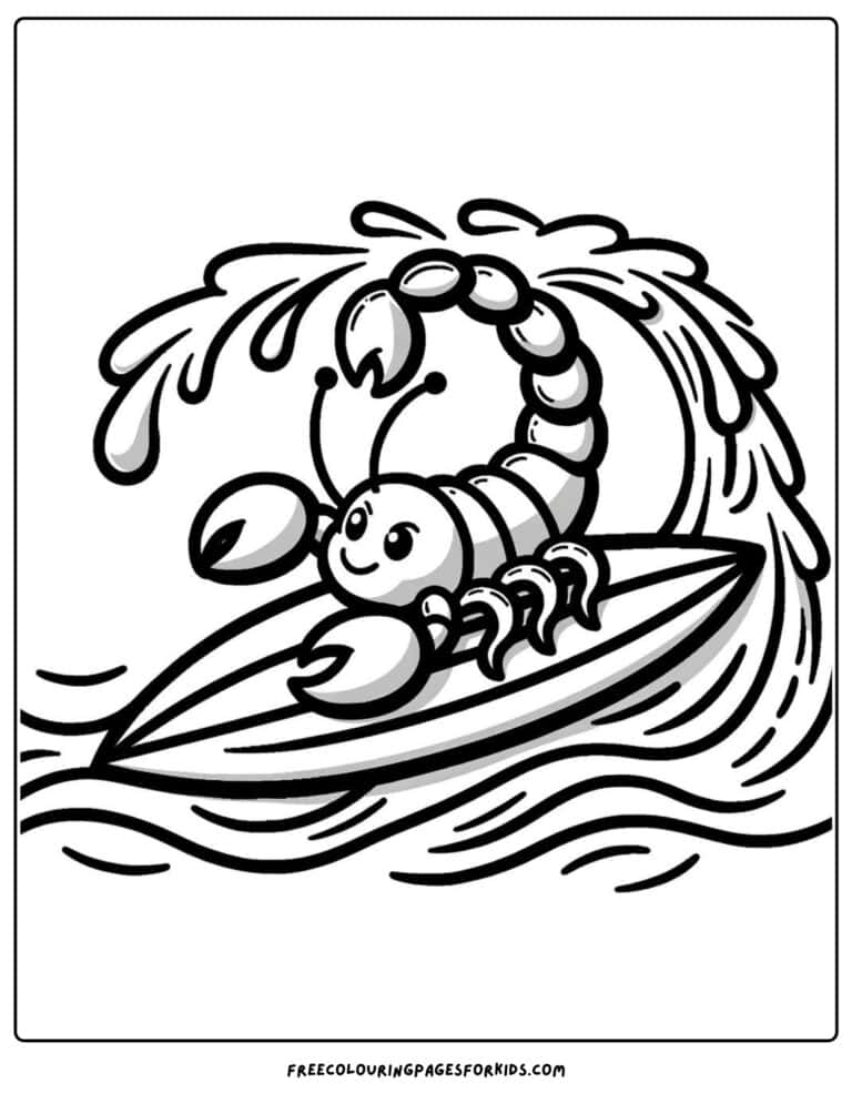 13 Scorpion Coloring Pages