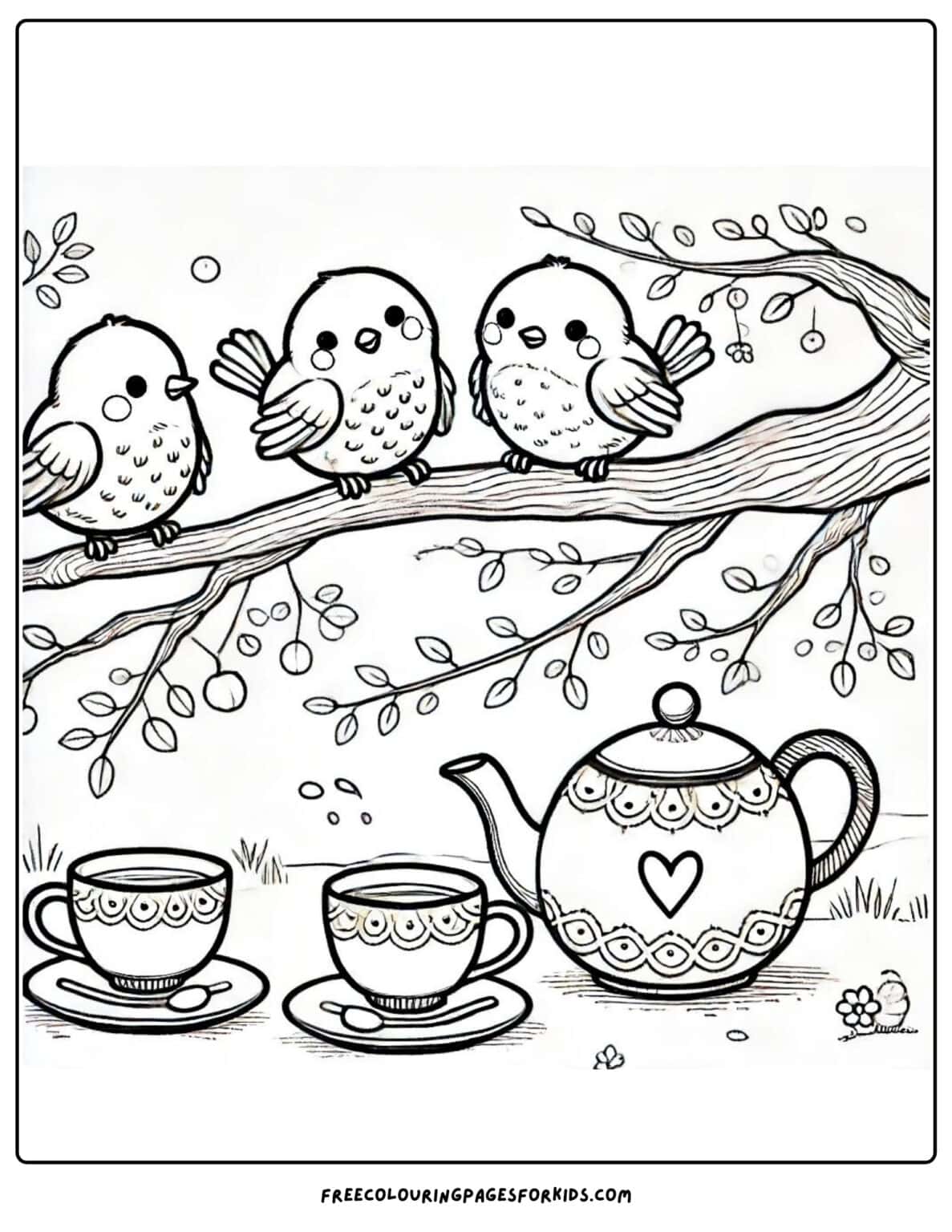 17 Tea Party Coloring Pages - Coloring For Kids