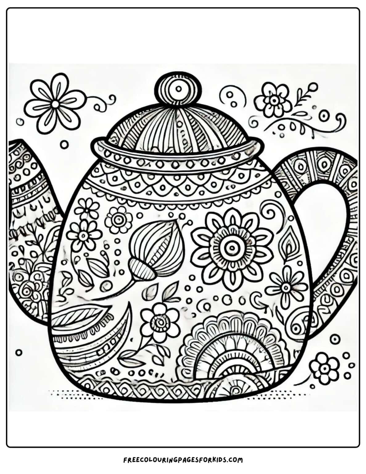 17 Tea Party Coloring Pages - Coloring For Kids
