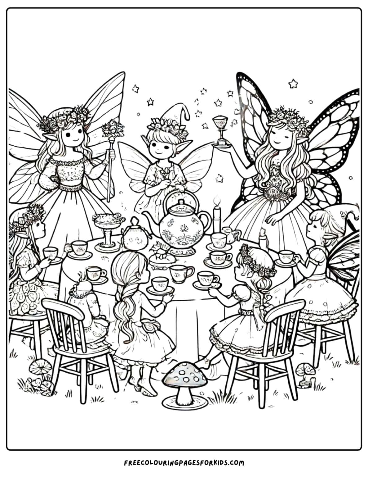 17 Tea Party Coloring Pages - Coloring For Kids