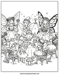 17 Tea Party Coloring Pages - Coloring For Kids