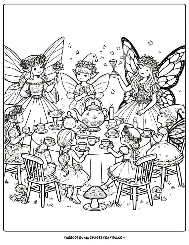 17 Tea Party Coloring Pages - Coloring For Kids