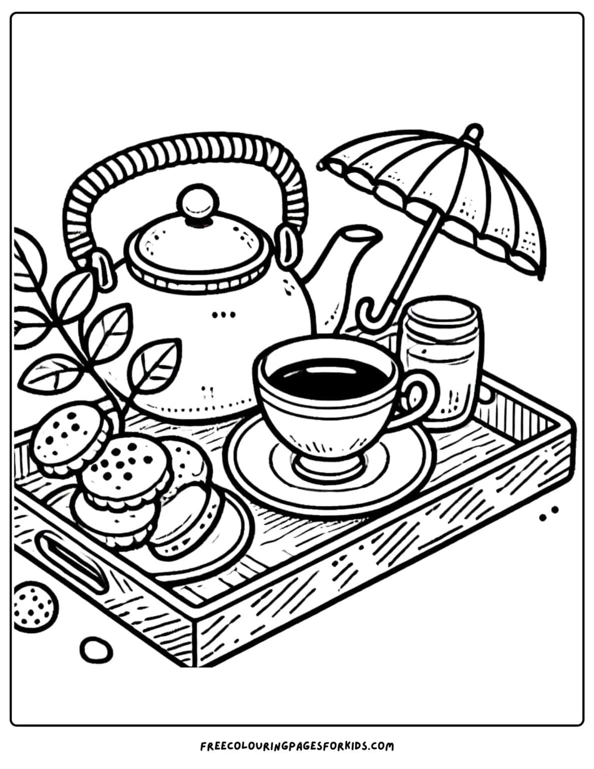 17 Tea Party Coloring Pages - Coloring For Kids