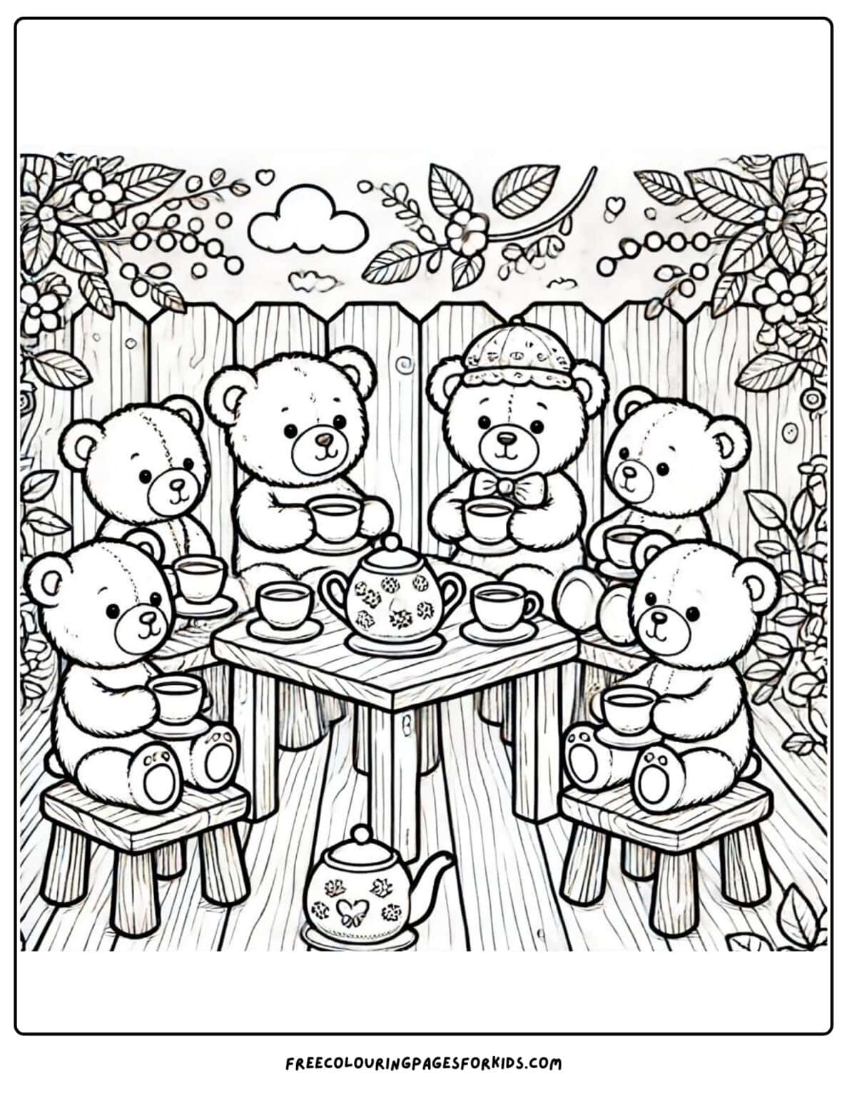 17 Tea Party Coloring Pages - Coloring For Kids