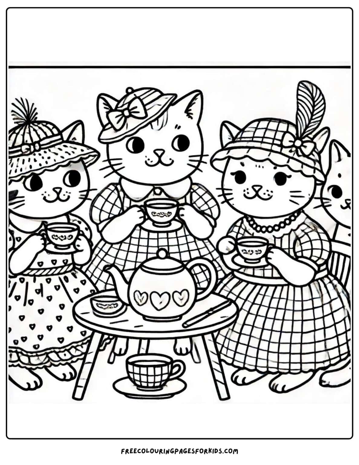 17 Tea Party Coloring Pages - Coloring For Kids