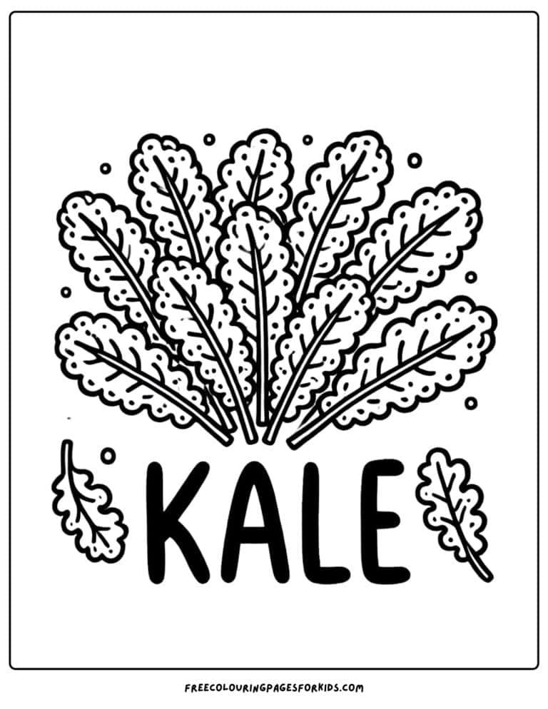 24 Vegetable Coloring Pages