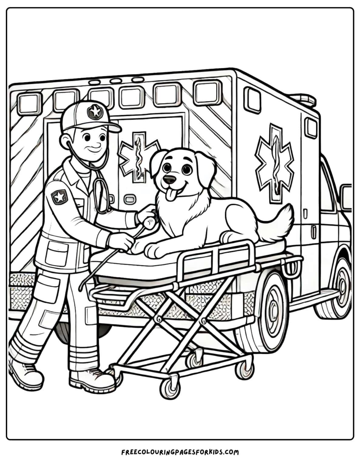 14 Ambulance Coloring Pages