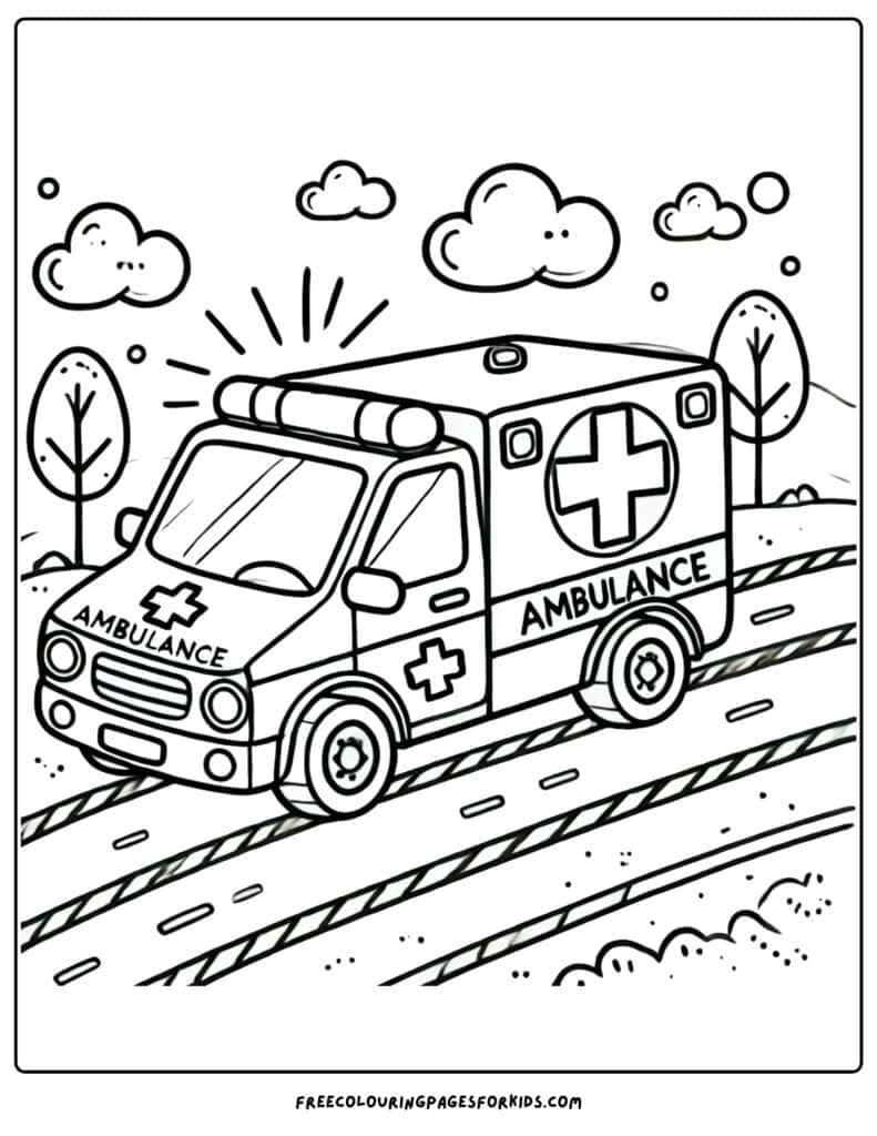 14 Ambulance Coloring Pages