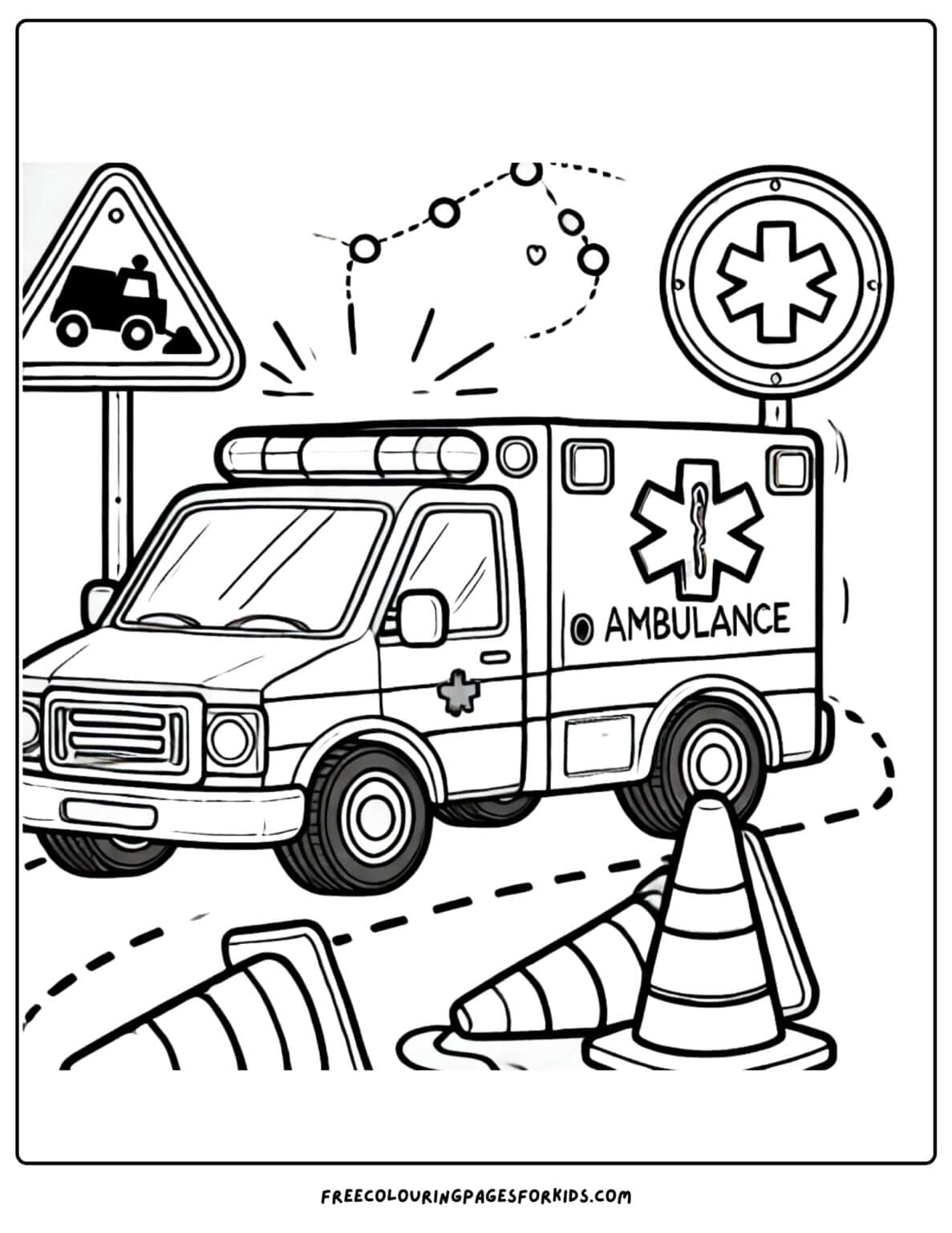14 Ambulance Coloring Pages