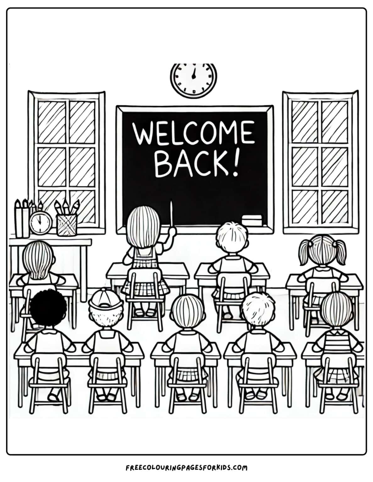 LOOK WHOOS IN OUR CLASS 6 Back To School Coloring Pages - Educational ...