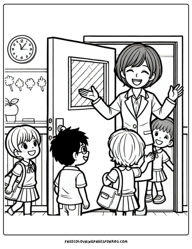 18 Back to School Coloring Pages