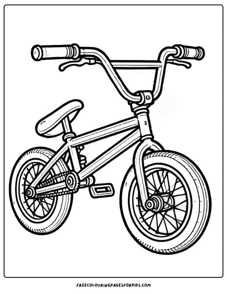 20 BMX Bike Coloring Pages