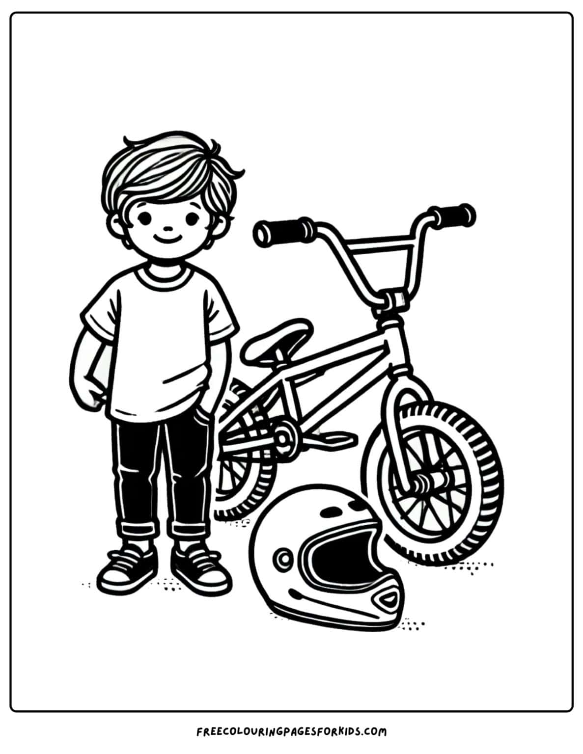 20 BMX Bike Coloring Pages
